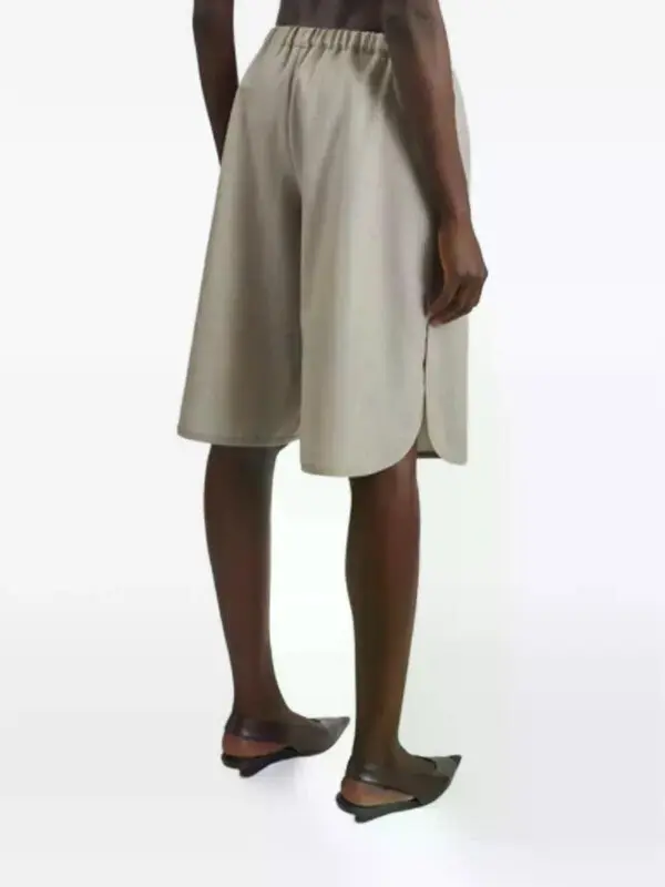 THE FRANKIE SHOP Elasticated Waist Curved Hem Shorts