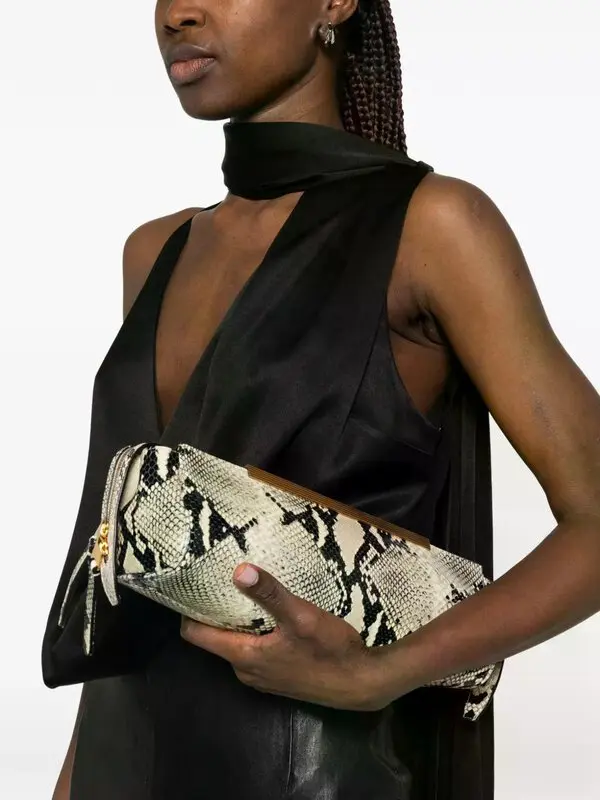 Khaite Donna Evening Clutch - Neutrals