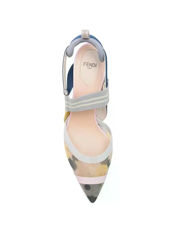 Fendi Colibrì Floral-print Sandals - Blue
