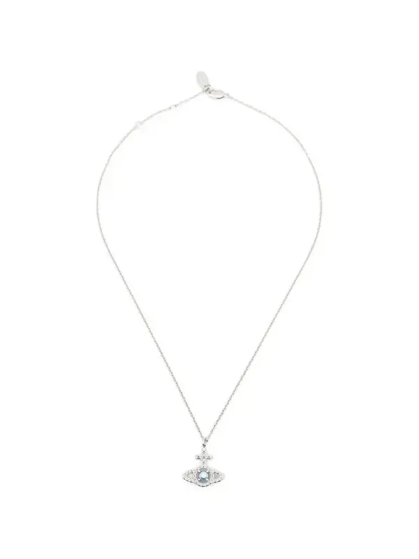 VIVIENNE WESTWOOD Olympia Pearl Orb Pendant Necklace - Silver