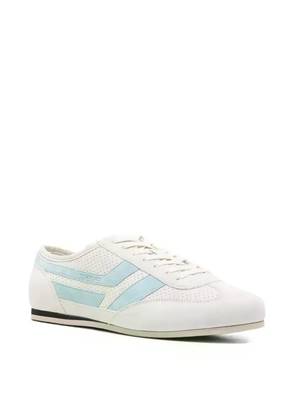 TOM FORD Brook Perforated Suede Sneakers