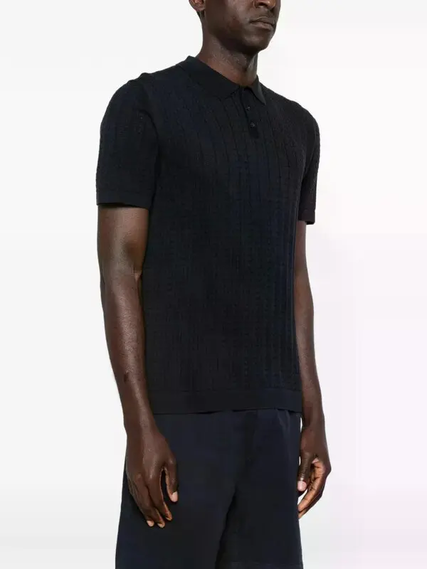 DRYKORN Triton Cable-knit Polo Shirt