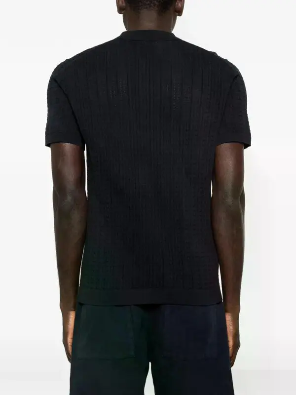 DRYKORN Triton Cable-knit Polo Shirt