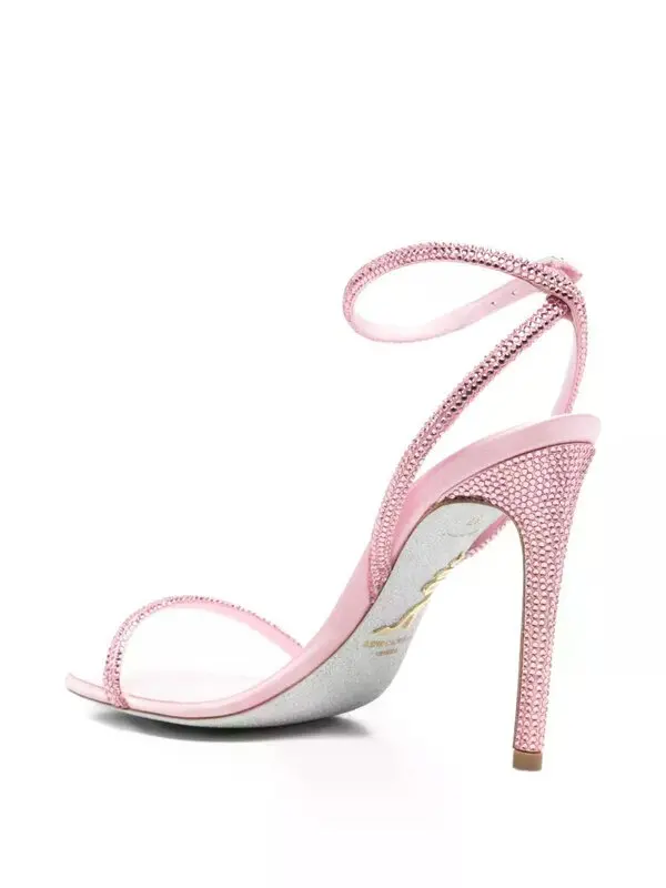 Rene Caovilla Ellabrita Embellished Heeled Sandals - Pink