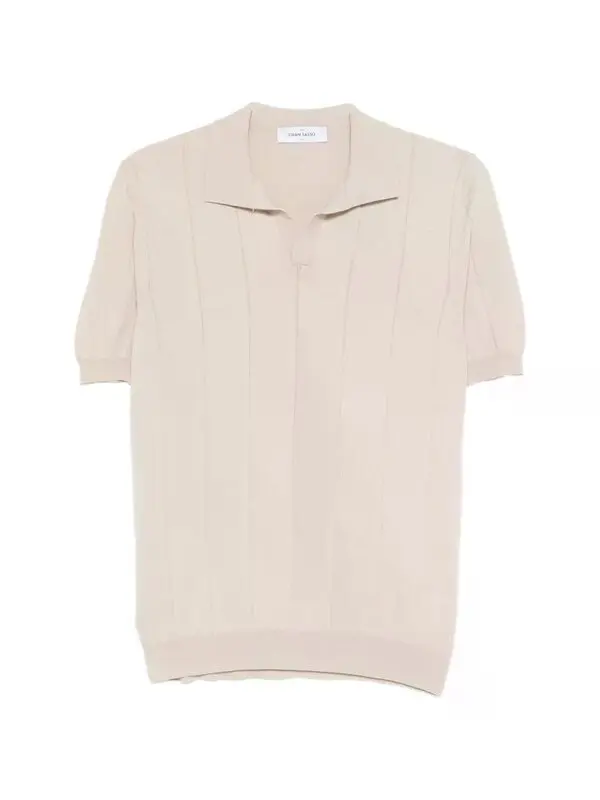 GRAN SASSO Polo-collar T-shirt - Neutrals