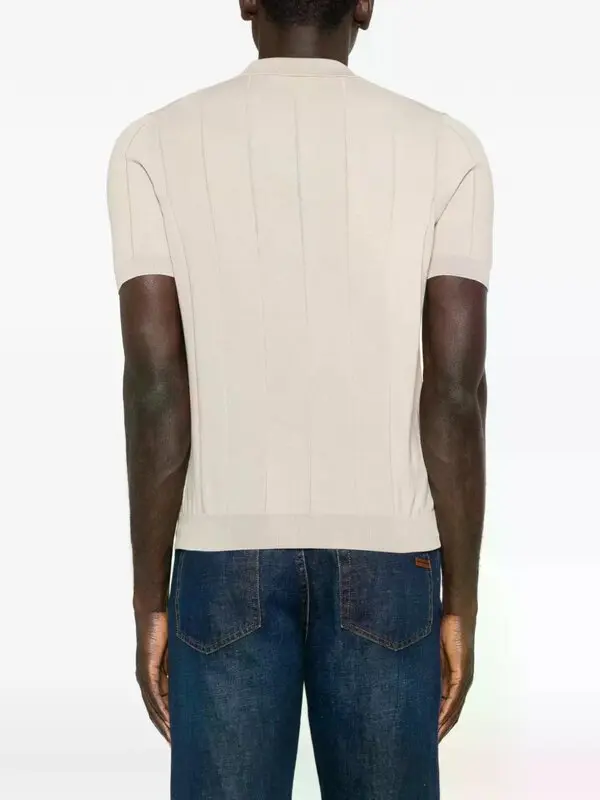GRAN SASSO Polo-collar T-shirt - Neutrals