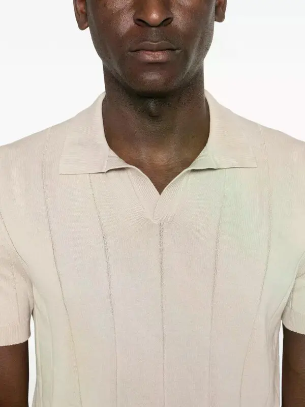 GRAN SASSO Polo-collar T-shirt - Neutrals