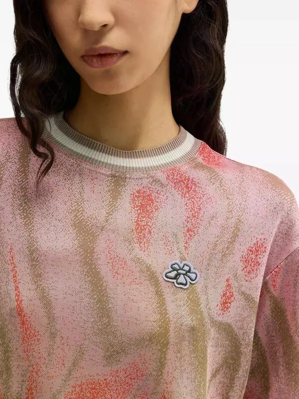 MARGHERITA MACCAPANI Jacquard T-shirt - Pink