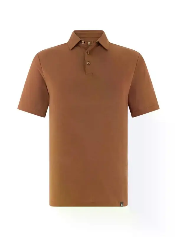 Boggi Milano Buttoned Polo Shirt - Brown