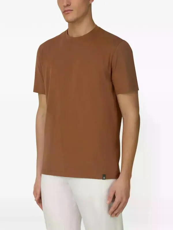 Boggi Milano Round-neck T-shirt - Brown