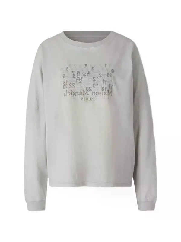 MAISON MARGIELA Long-sleeve Graphic T-shirt - Grey
