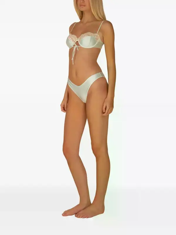 MONTCE Ruched Bikini Bottom - Blue