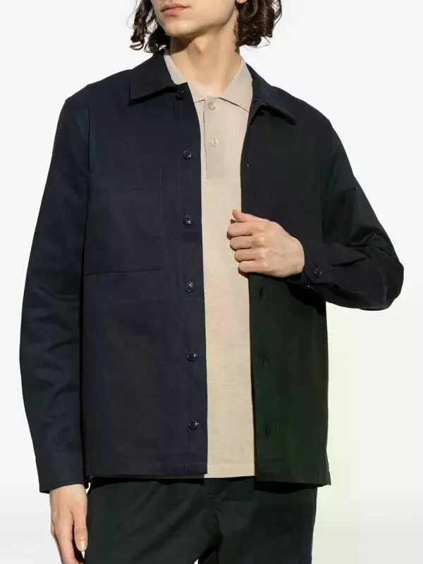 SAMSOE SAMSOE Sataka Button-up Shirt Jacket - Blue