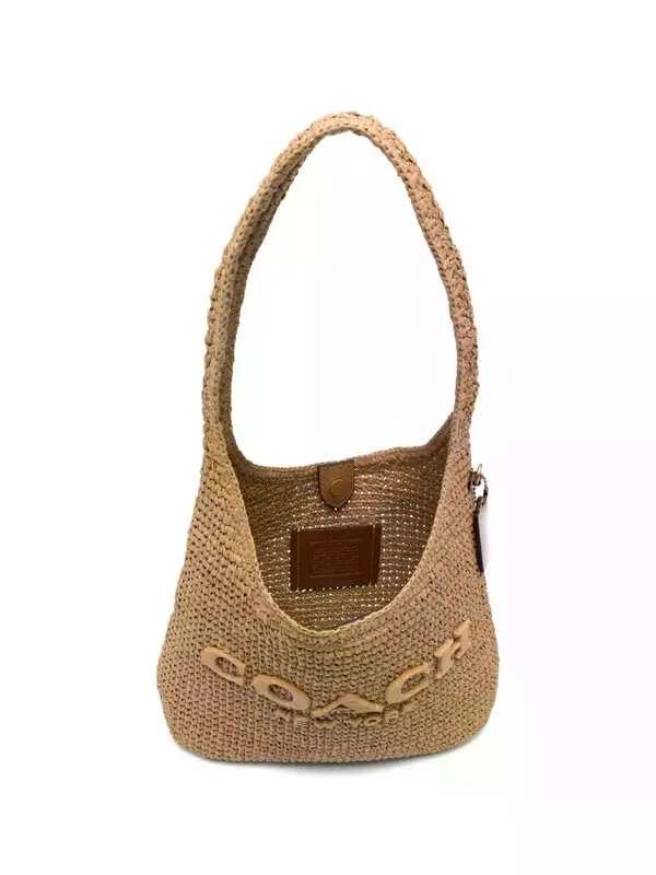 COACH Brooklyn Embossed-logo Shoulder Bag - Neutrals