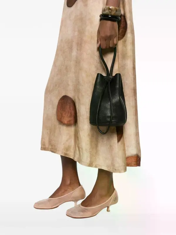 UMA WANG Drawstring Bucket Bag - Black