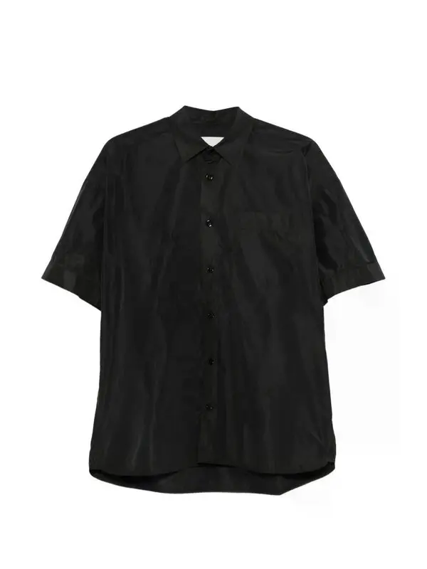NACKIYE Dad's Short Sleeve Pocket Shirt - Black