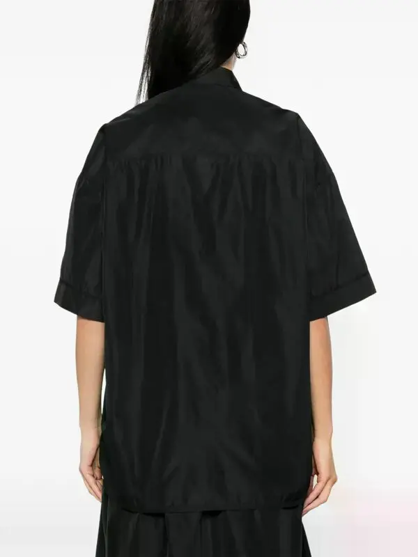 NACKIYE Dad's Short Sleeve Pocket Shirt - Black