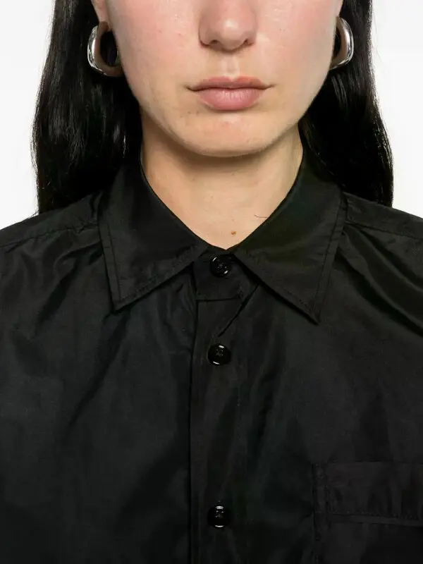 NACKIYE Dad's Short Sleeve Pocket Shirt - Black
