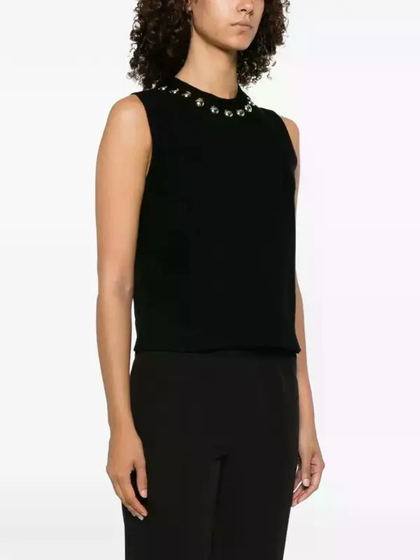Ermanno Scervino Sleeveless Studded Sweater