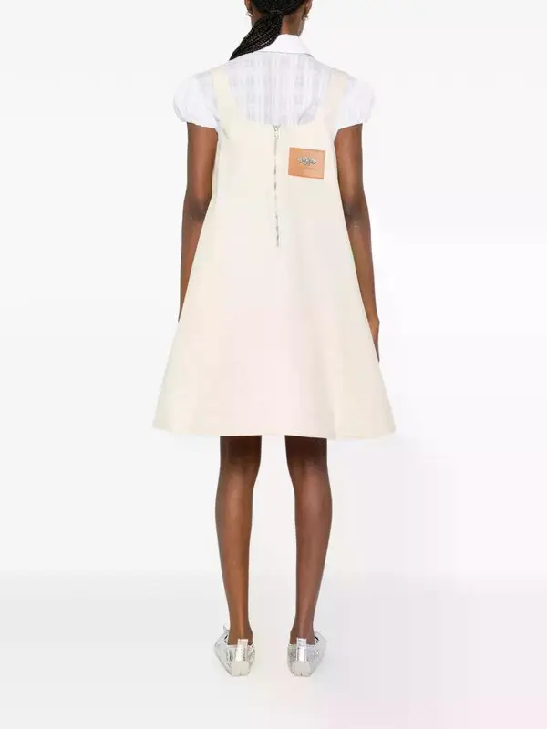 Simone Rocha Embellished A-line Mini Dress - Neutrals
