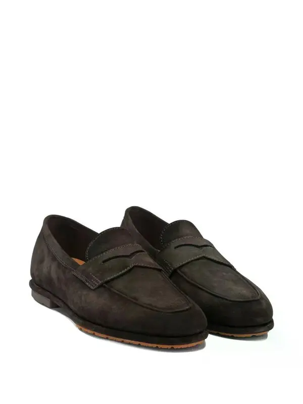 Santoni Suede Loafers
