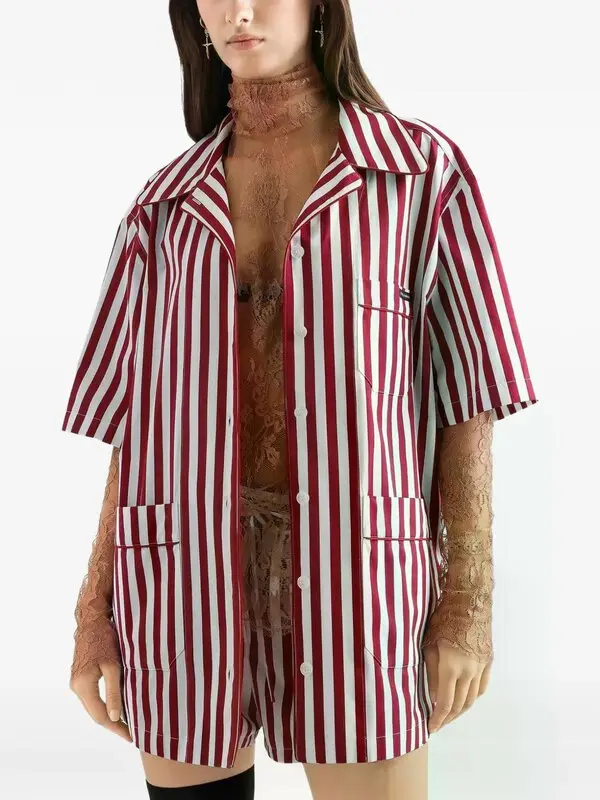 Dolce & Gabbana Striped Chest Pocket Shirt