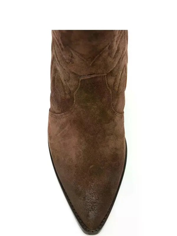 JULIE DEE Patterned Ankle Boots