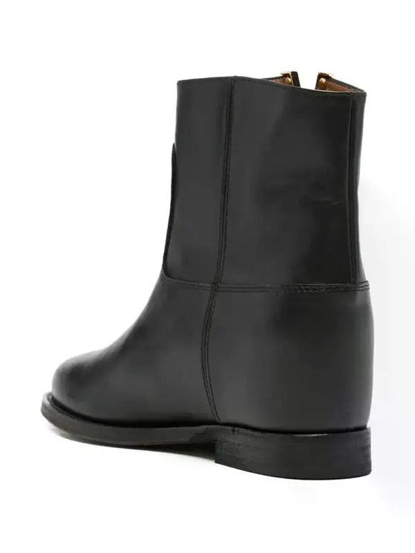 VIA ROMA 15 Ankle Boots With Metal Detail - Black