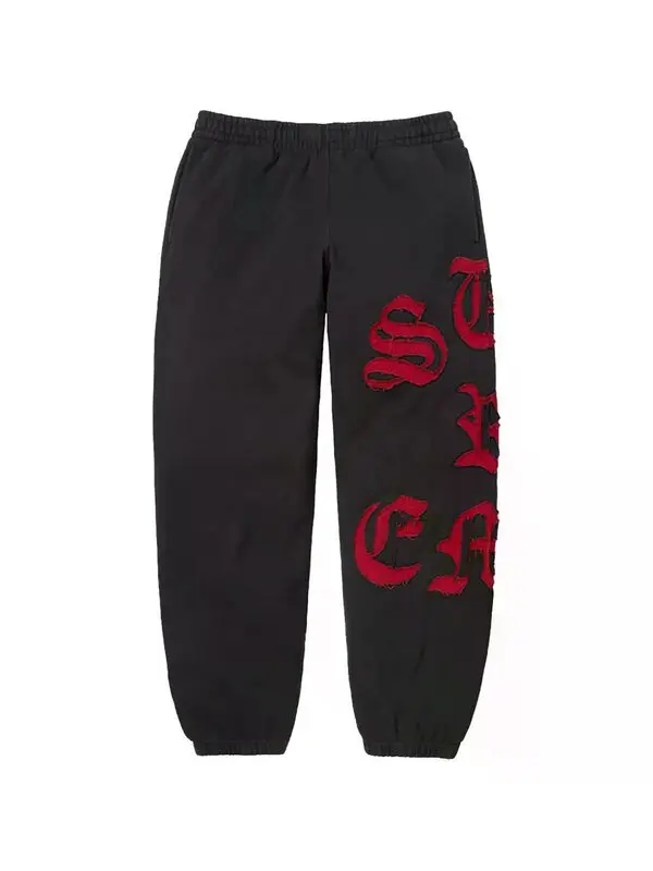 Supreme Logo-print Track Pants - Black