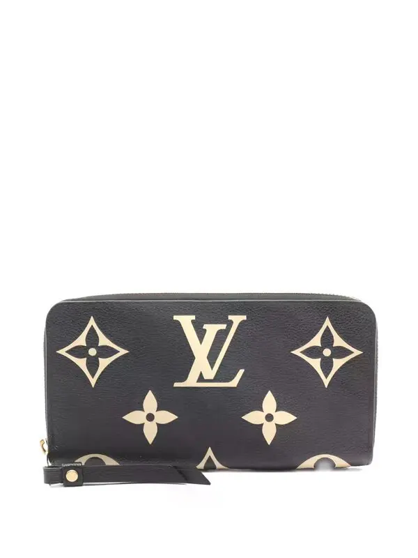 LOUIS VUITTON 2021 Monogram Zip Wallet - Black