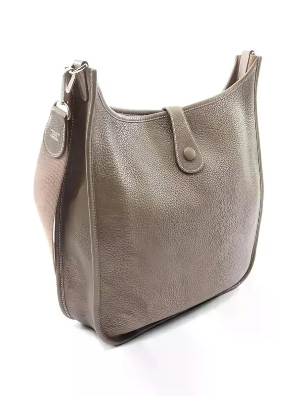 Hermès 2010 Perforated Leather Shoulder Bag - Neutrals