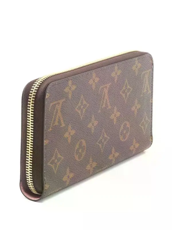 LOUIS VUITTON Zippy Monogram Round Wallet - Brown