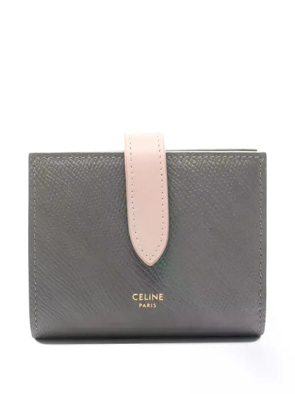 Celine 2010s Small Bi-fold Strap Wallet - Grey