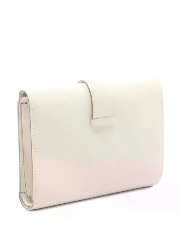 Hermès Bearn Combine Verso Tri-fold Leather Wallet - Neutrals