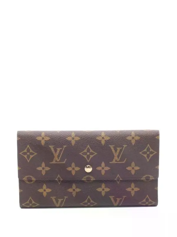 LOUIS VUITTON 1998 Monogram Trifold Wallet - Brown