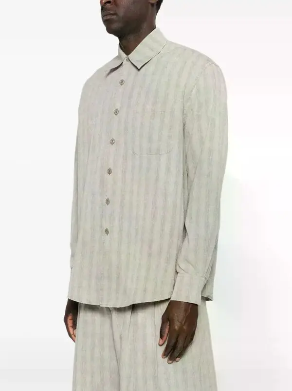 Our Legacy Above Striped-pattern Shirt - Neutrals