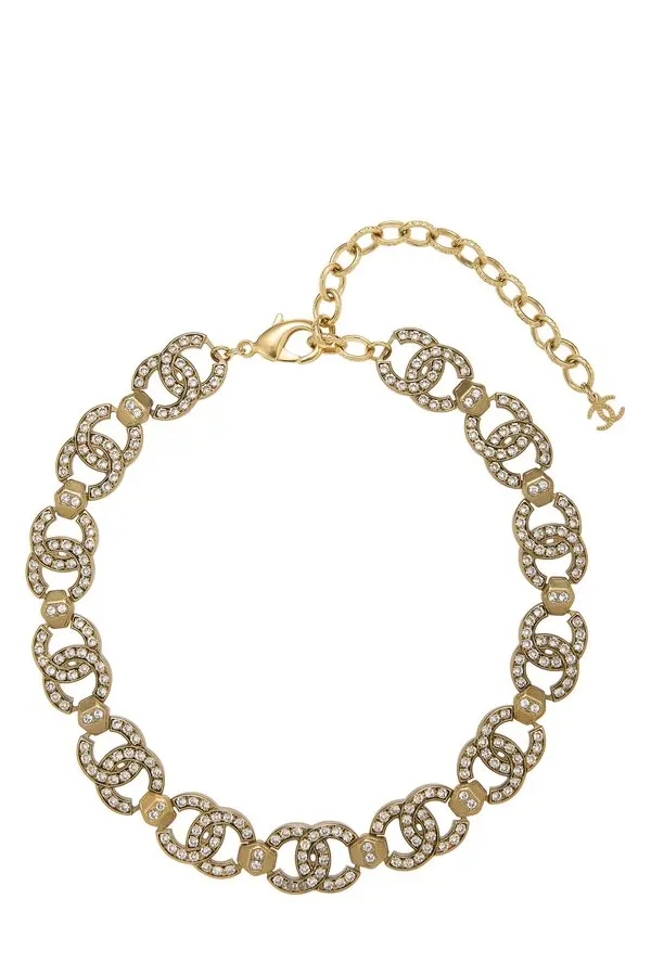 Chanel Cc Crystal Choker - Gold