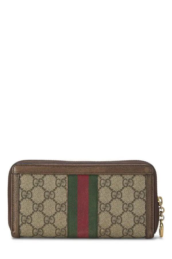 Gucci Gg Supreme Canvas Ophidia Zip Wallet