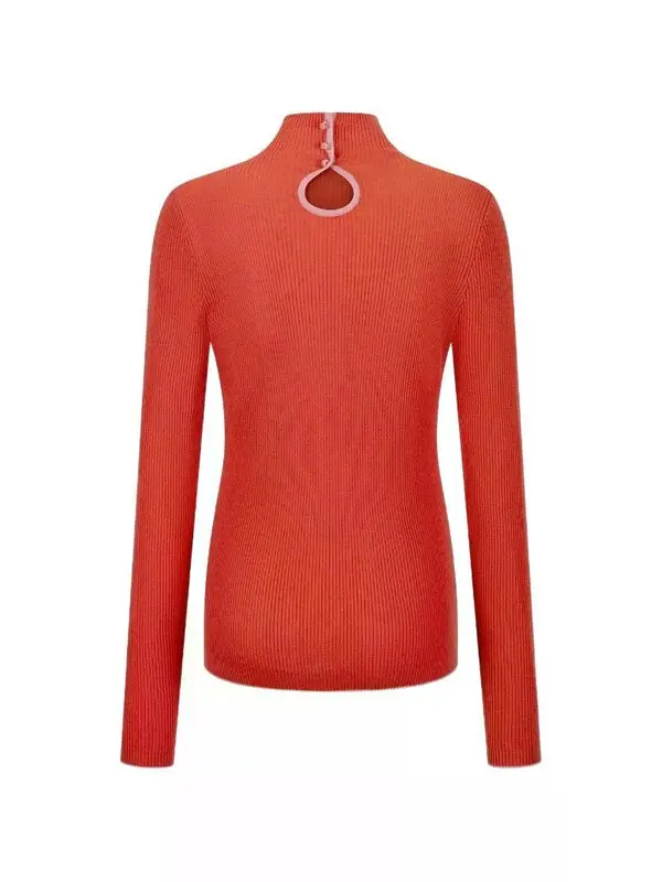 Shanghai Tang Mock-neck Sweater