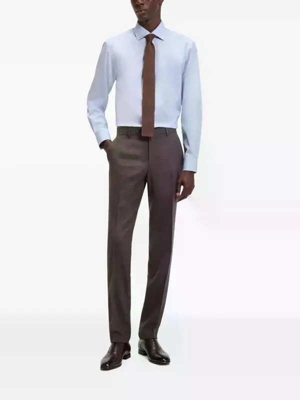 BOSS By Beckham Slim-fit Cotton Shirt