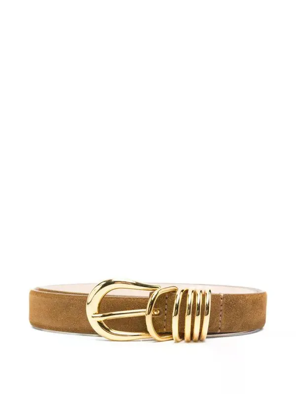 DEHANCHE Hollyhock Suede Belt - Brown