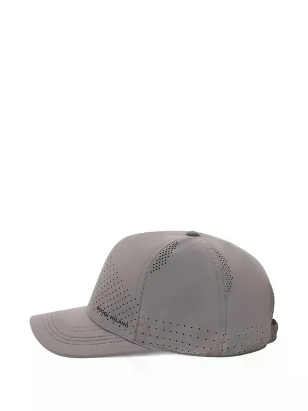 Boggi Milano Perforated Baseball Cap - Grey