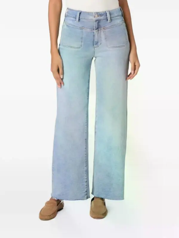 Paige Anessa Wide-leg Jeans - Blue