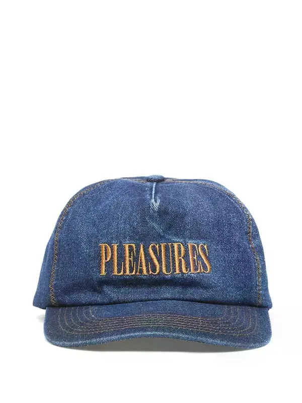 PLEASURES Zig Zag Denim Cap - Blue