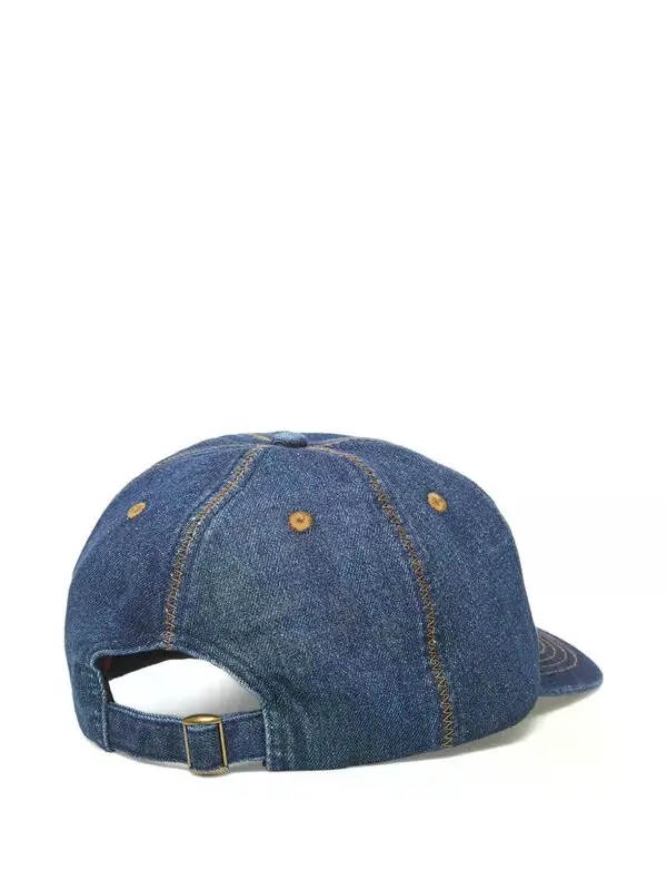 PLEASURES Zig Zag Denim Cap - Blue
