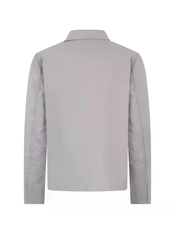 Herno Pointed Collar Chest Pocket Shirt Jacket - Grey