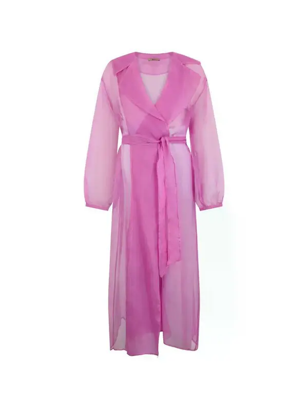 Herno Sheer Belted Double-breasted Coat