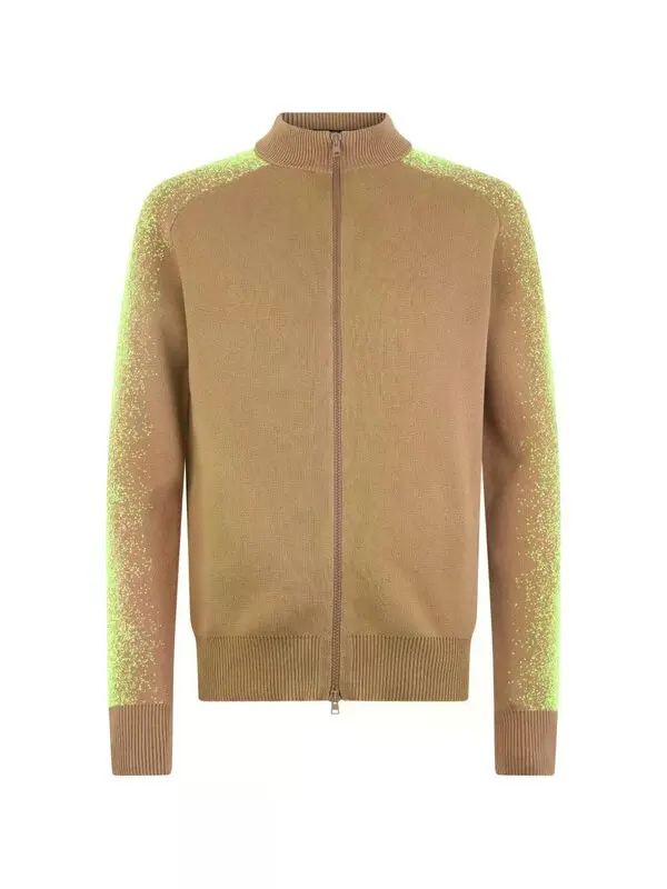 Herno Zip-up High-neck Cardigan - Neutrals