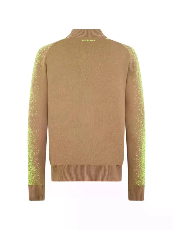 Herno Zip-up High-neck Cardigan - Neutrals