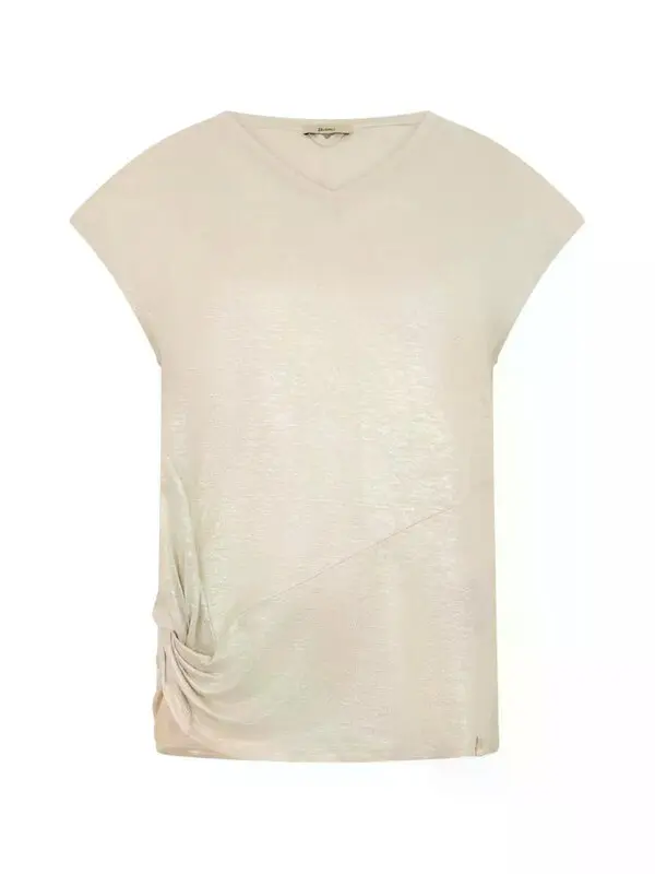 Herno V-neck T-shirt - Neutrals